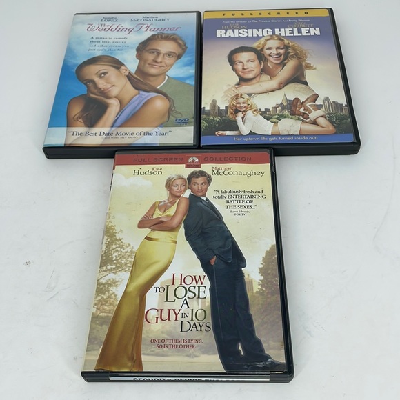 Media | 3 Dvds Kate Hudson Jennifer Lopez Matthew Mcconaughey Wedding ...